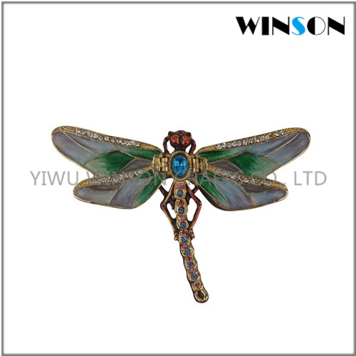 China Manufacturer of Crystal Dragonfly Jewelry Box