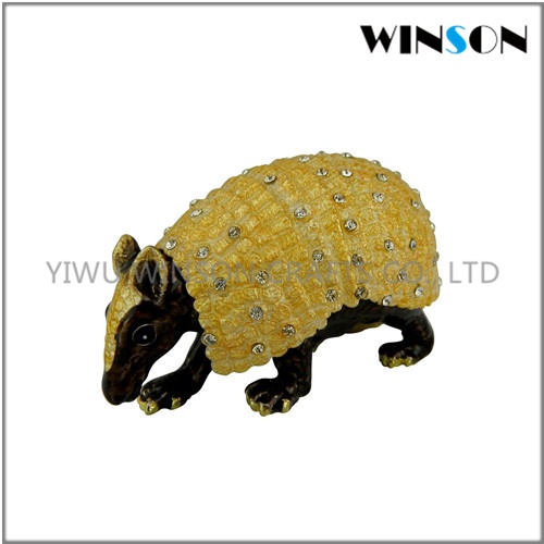 animal metal crafts /handmade enamel jewelry box wholesale/ jeweled ...