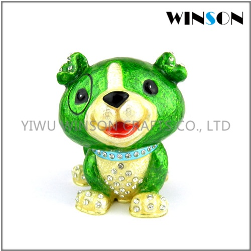 animal metal crafts /handmade enamel jewelry box wholesale/ jeweled ...