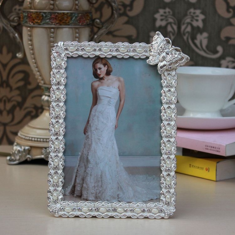 zinc alloy butterfly photo frames/garden style picture frames