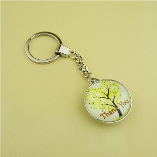 personalized design for activity gifts/ 4C Printing glass Key Chian