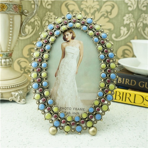 [housewarming gifts]metal photo frame/handmade enamel photo frame/home ...