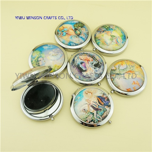 2015 New Design Folding Compact Mirrror/Custom Design Makeuo Mirror