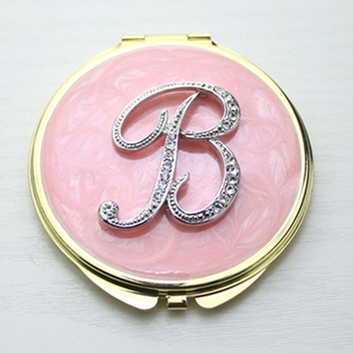 Monogram Compact Mirror/Letter B