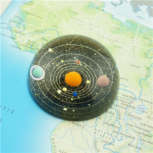 planet glass paperweight/gift sets for graduation/domed glass paperweight