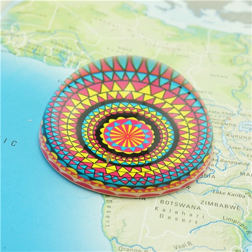 Colorful Mordern Paperweights/80mm Clear Dome Glass with Custom ...