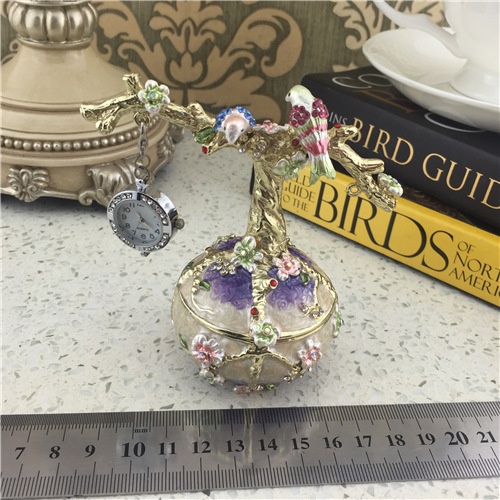 Imitation Ceramic Jewel Box/Botany Trees Jewelry Box