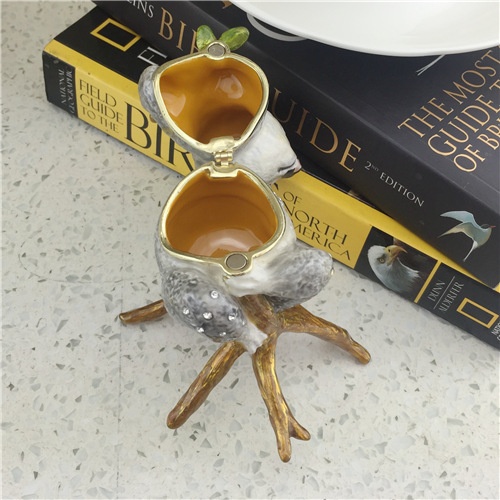 Imitation Ceramic Jewel Box/Metal Koala Jewelry Box