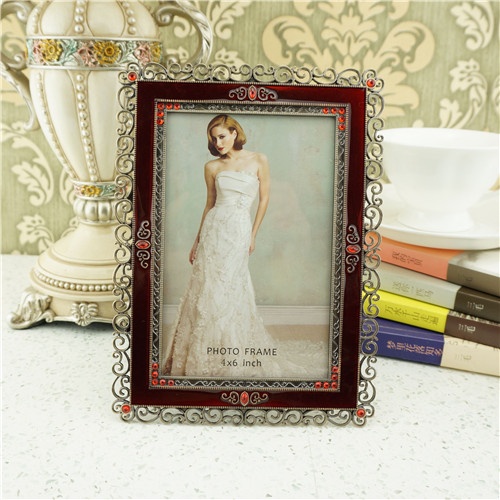 gift wholesale metal photo frame handmade enamel painting