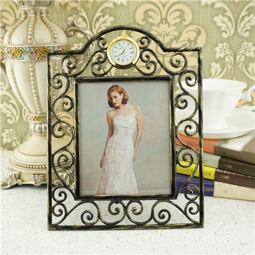 gifts for dad clock metal photo frame unique picture frame home decor ...