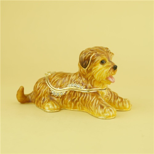 home decoration cute animal jewelry box handmade crafts pewter trinket ...