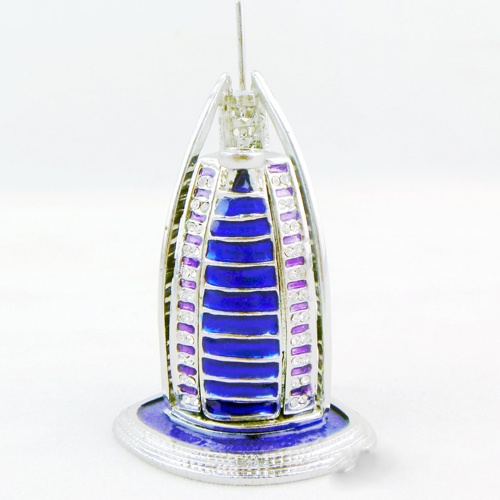 Burj Dubai tower trinket box/Dubai Souvenir Gift/Enamel Jewelry Box