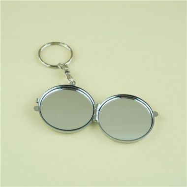 nuique mini compact mirror with key ring/promotion gifts