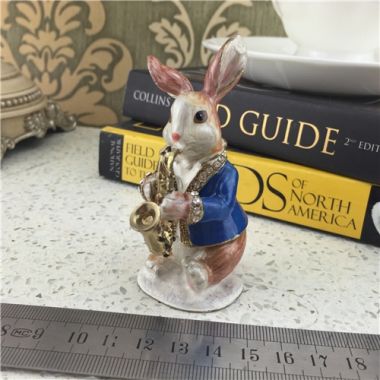 Coloured Drawing Animal Jewel Box/Rabbit Jewelry Box