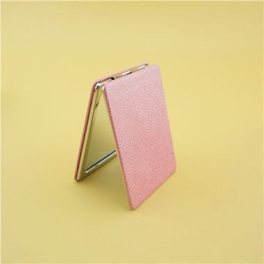 PU custom pocket mirrors/leather compact mirror