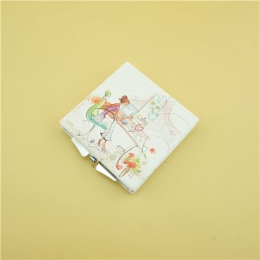 Square fashion compact mirror/clairol makeup mirror