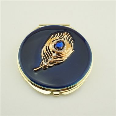 Personalised compact mirror uk/Metal folding makeup mirror