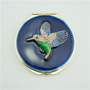 Bird series crystal compact mirror/Small pocket mirror